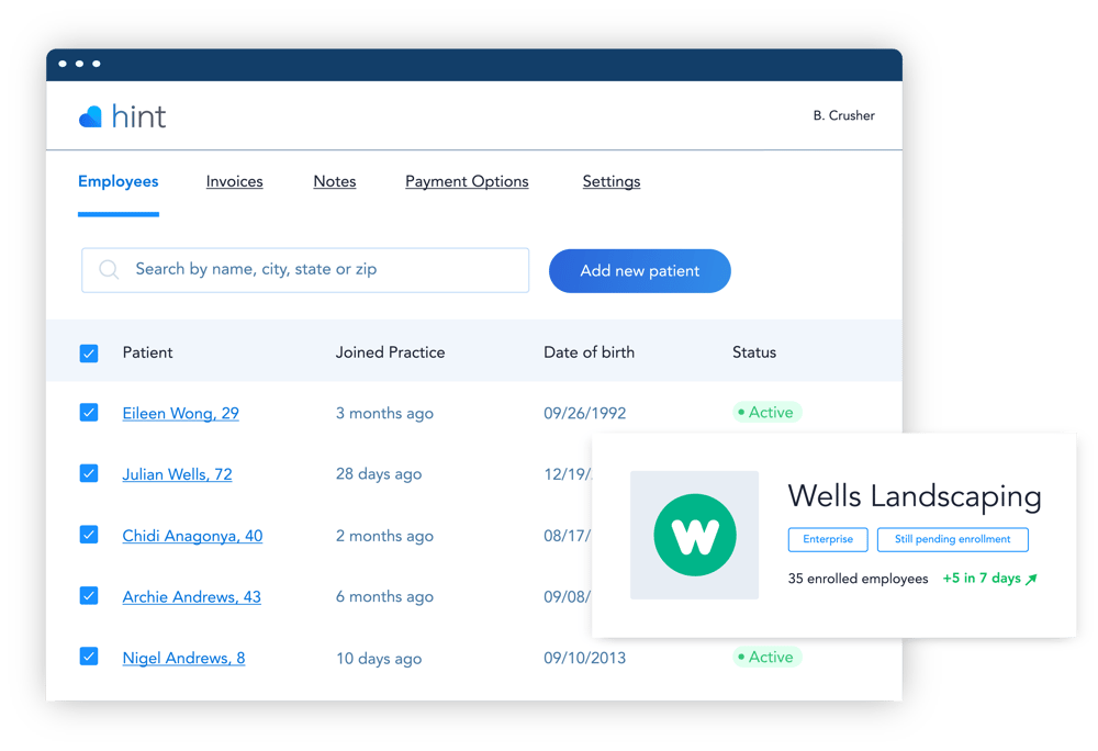 Hint Health | Billing & Membership for Employer-Focused Practices